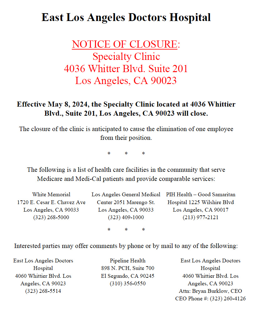 East Los Angeles Doctors Hospital